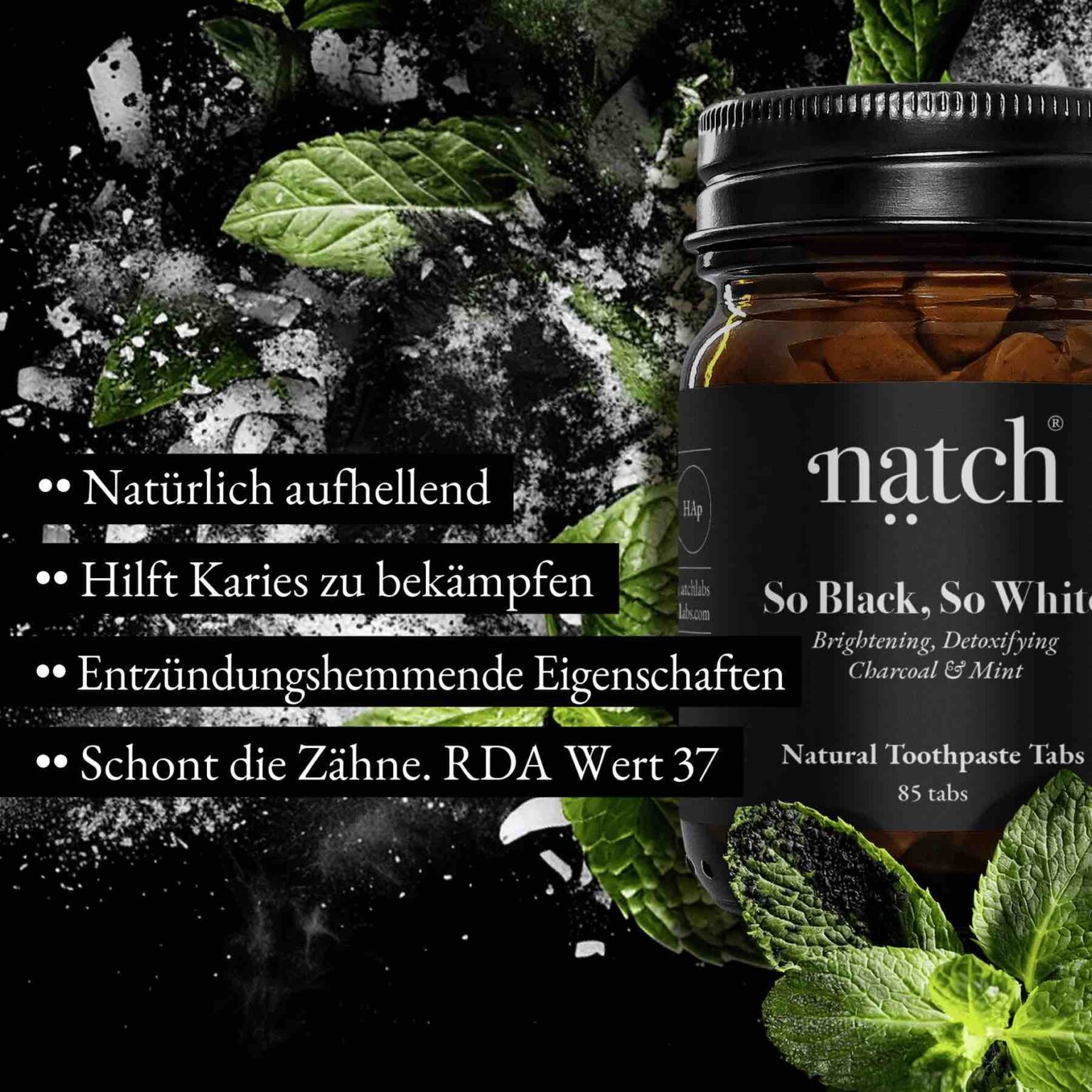 NATCH - So black, so white (Zahnpasta Tabs) - Relax & Heal
