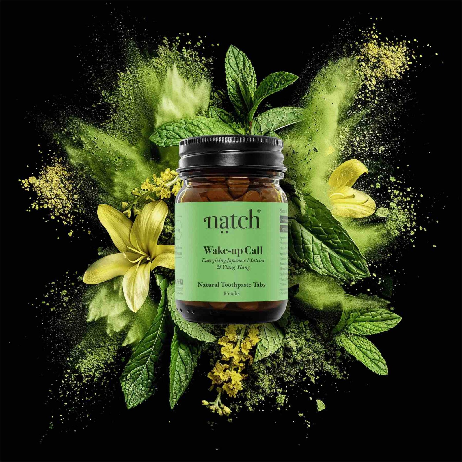 NATCH - Wake-Up Call Miniflasche (Zahnpasta Tabs) - Relax & Heal
