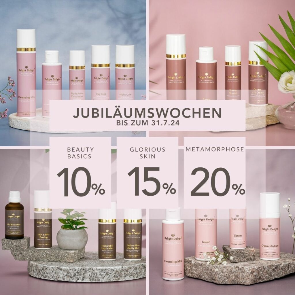 10 Jahre Relight Delight - Jubiläumsangebote % - Relax & Heal